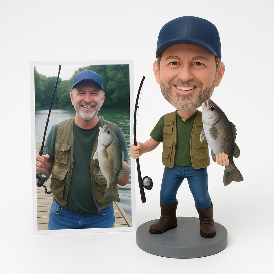 🎣 The Ultimate Gift for Anglers: Custom Fishing Bobbleheads That Bring ...