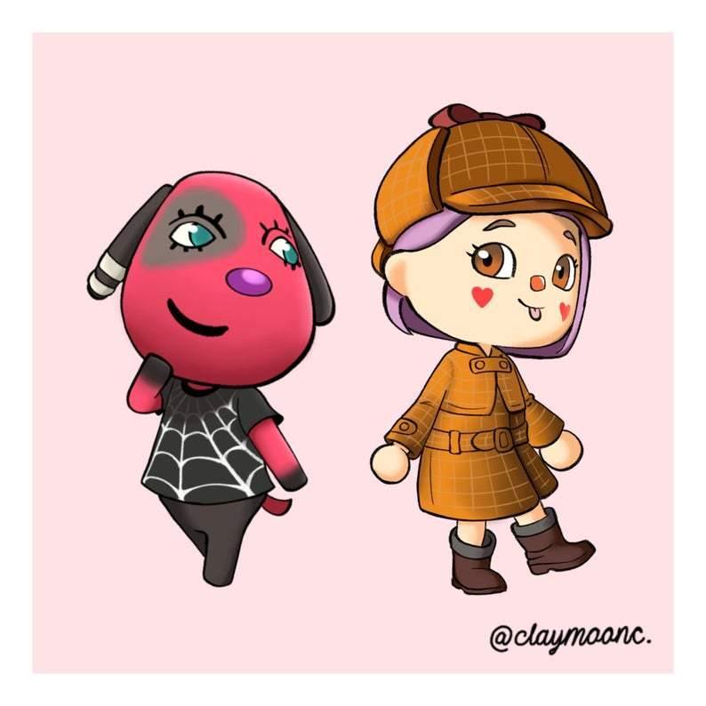 Animal Crossing Couple Portrait | Couple Portrait | Coupleofthings